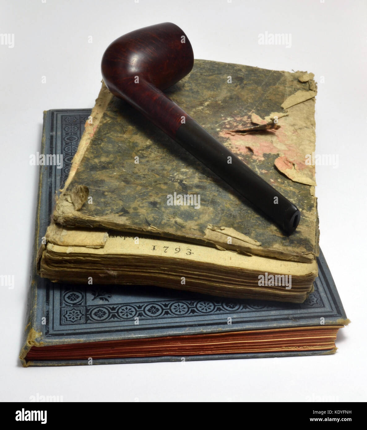 Vintage old books Stock Photo - Alamy