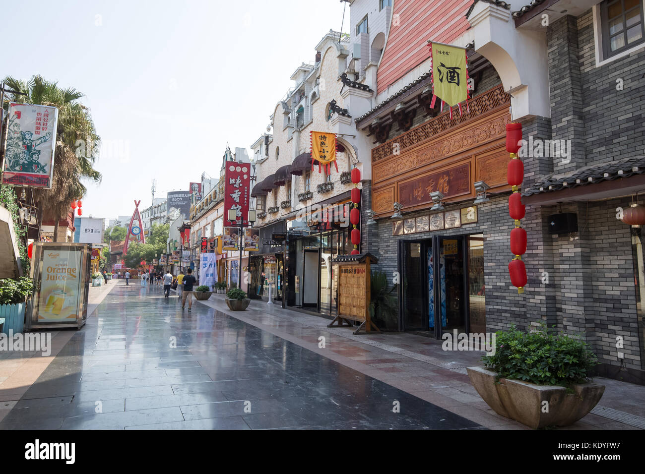 guilin,china - MAY,27,2017:Street in guilin china,this street is the ...