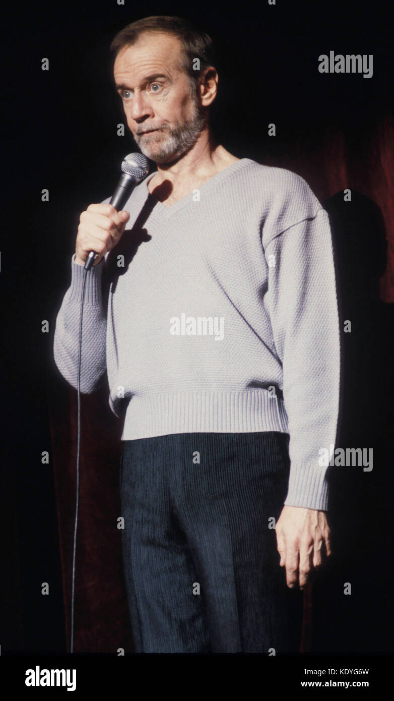 Comedian, actor and author George Carlin is shown during his stand up ...