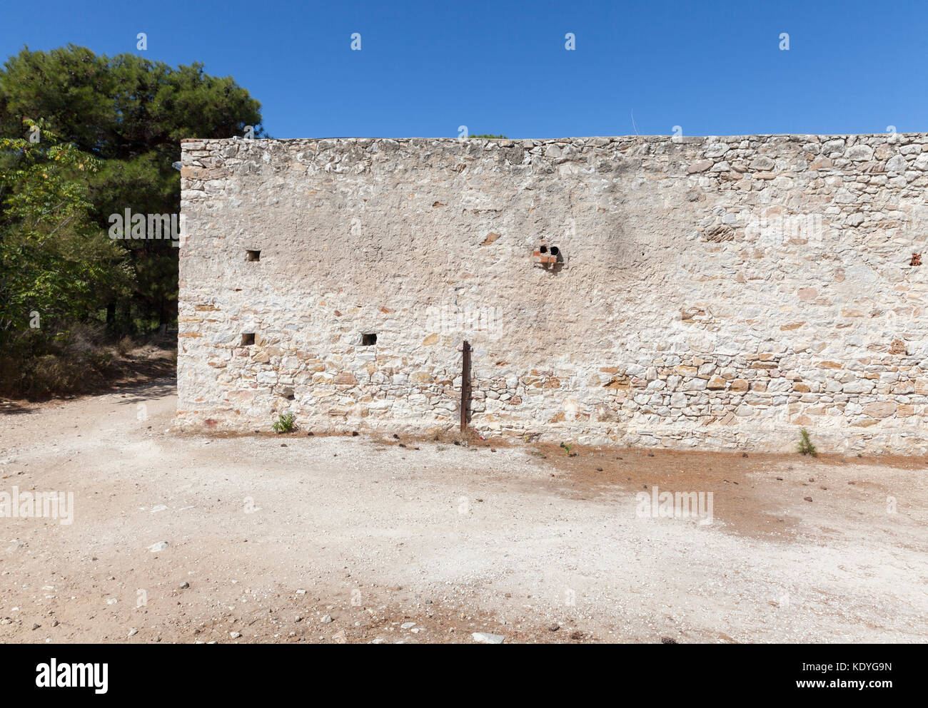 old stone wall, empty space Stock Photo - Alamy