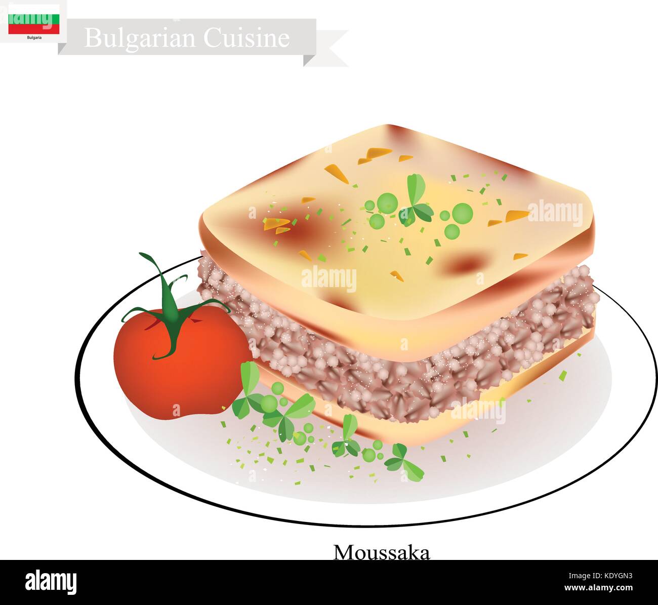 Traditional musaka Stock Vector Images - Alamy