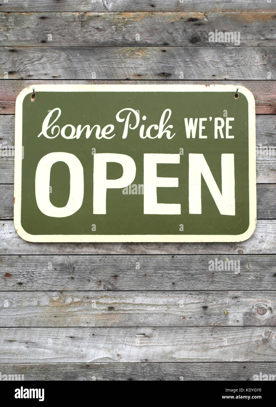U-Pick sign at Bow Hill Blueberries - Skagit Valley, Washington State ...