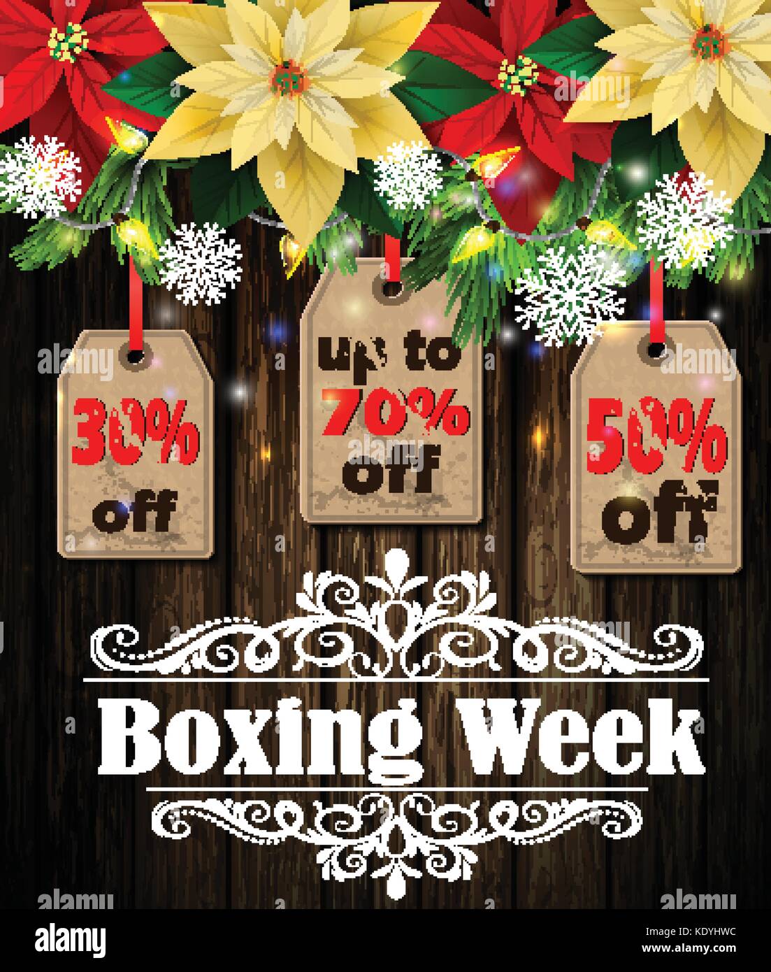 Boxing week tag Stock Vector Image & Art - Alamy