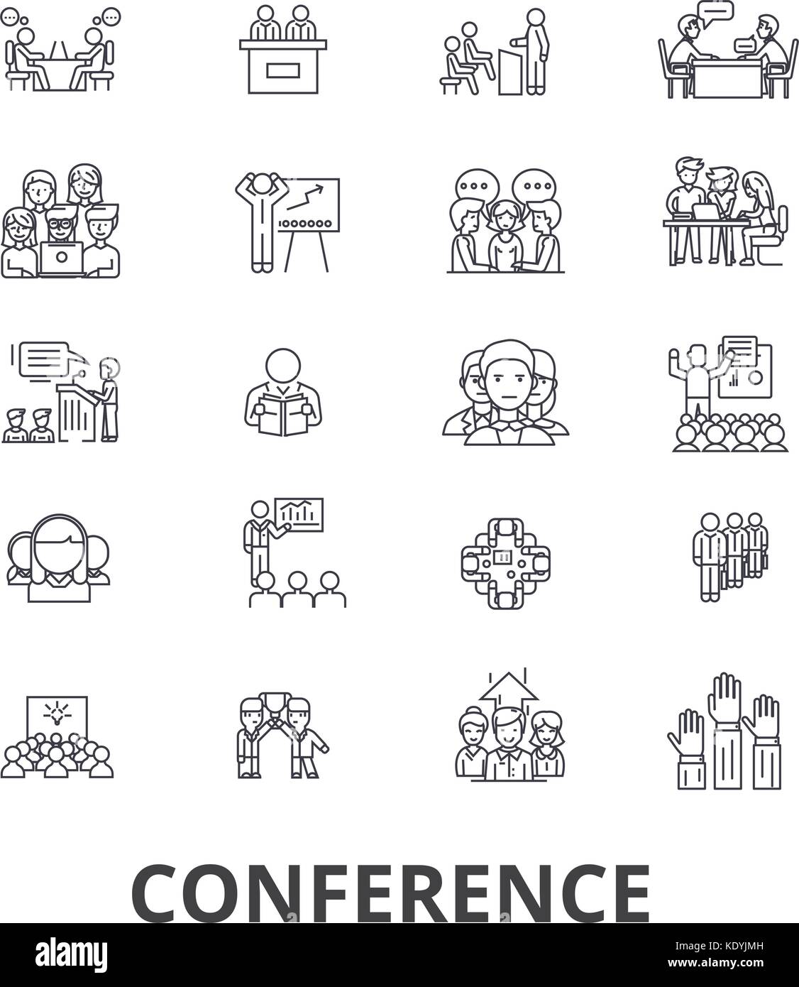 Conference, presentation, meeting, business discussion, teamwork ...