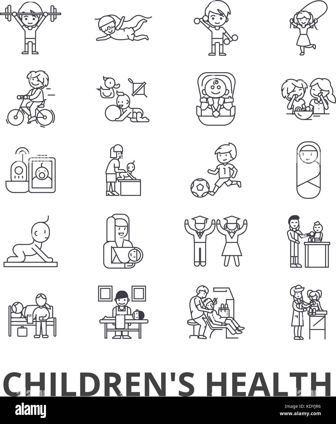 Children s health, kids, eating healthy, doctor, playing, happy ...