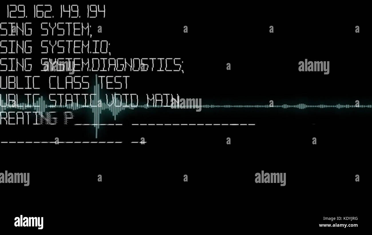 Program code on a monitor. Computer code, hacker. Software developer ...