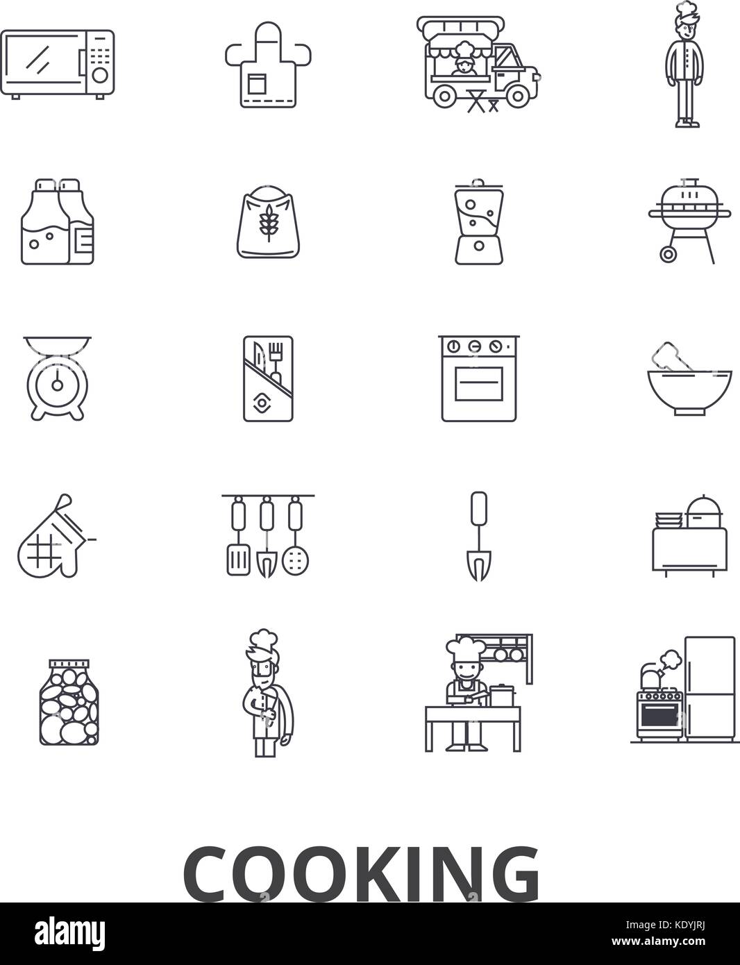 Cooking, kitchen, food, chef, chef class, baking, recipe, utensils line ...