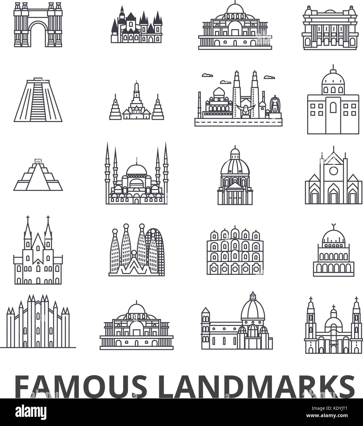 Famous landmark, sights, world place, world travel, tourism, vacation ...