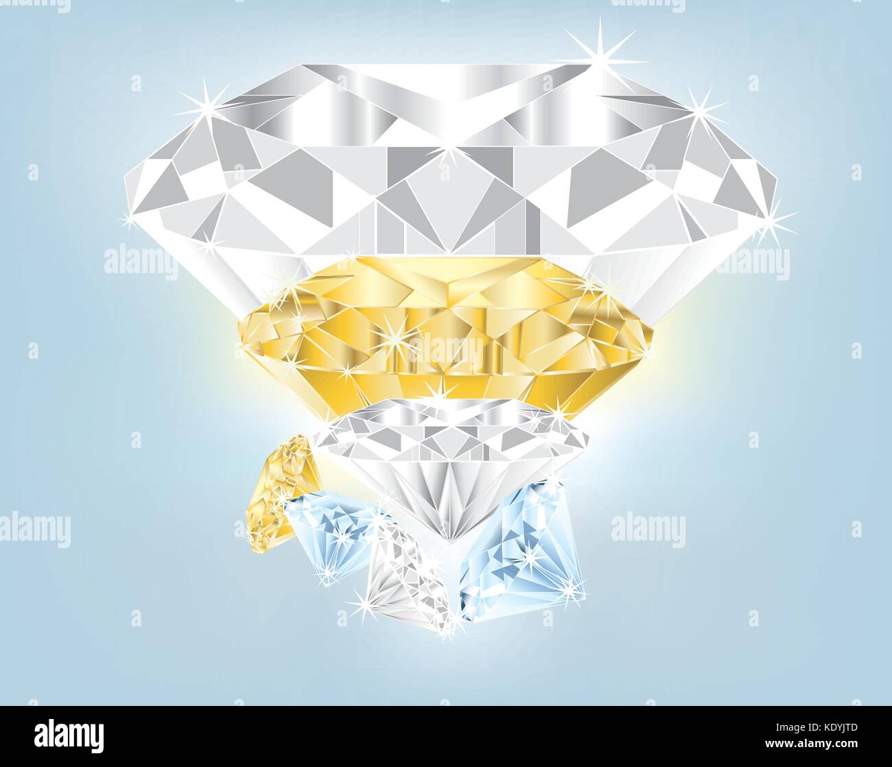 Yellow jewelry diamond gemstone Stock Vector Images - Alamy