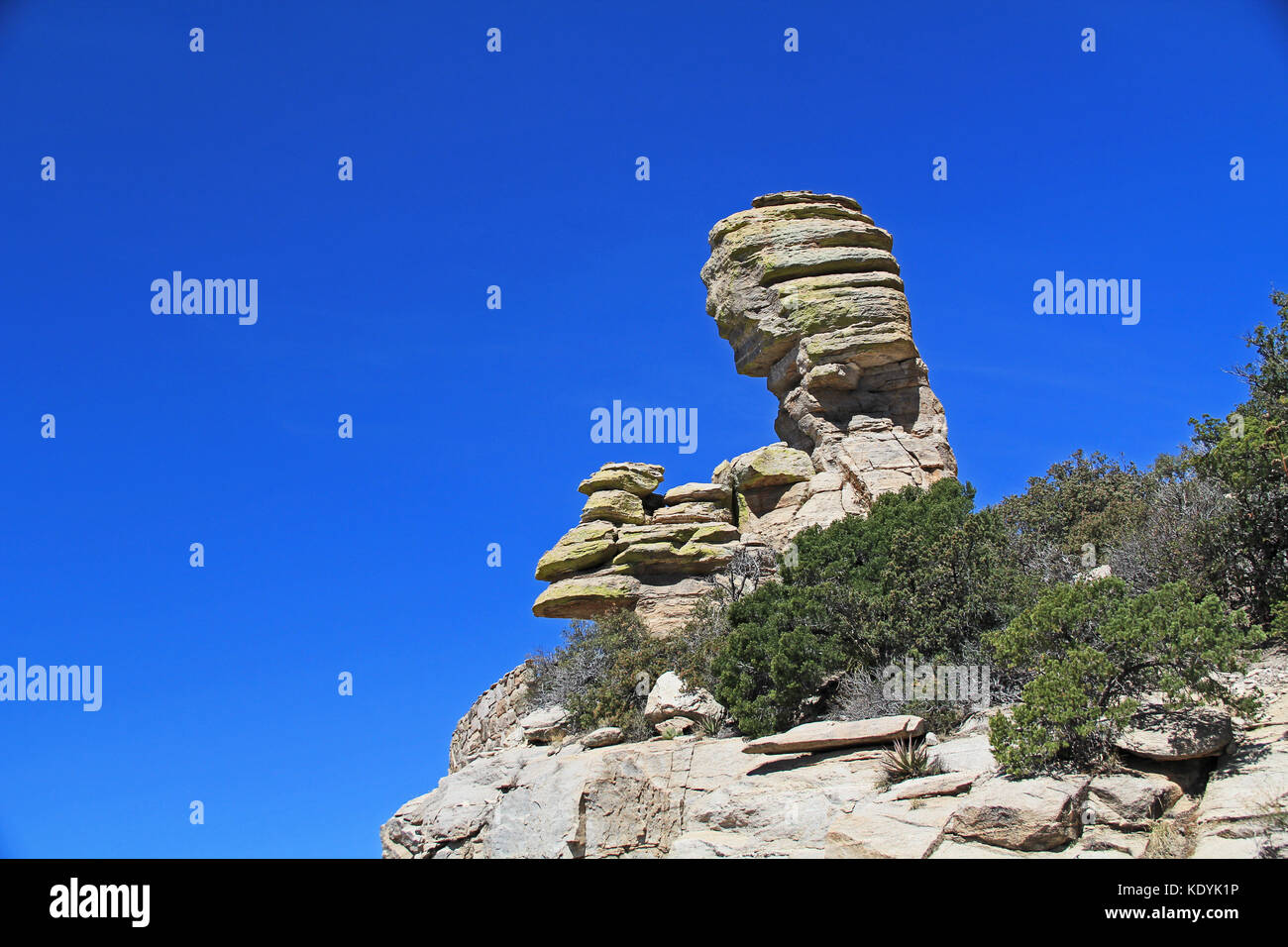 Hoodoo Rock Formation at Windy Point on Mt. Lemmon Stock Photo - Alamy