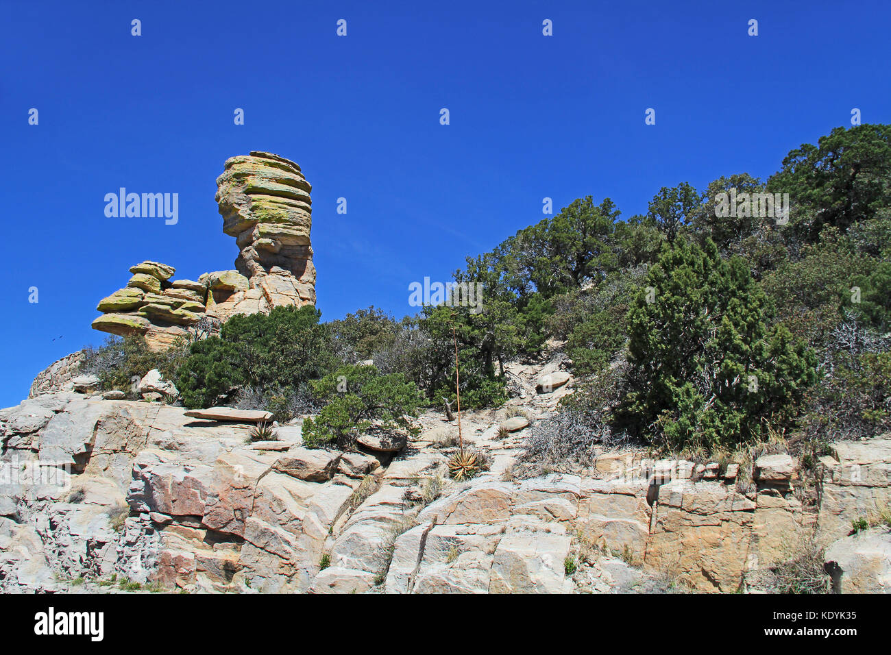 Hoodoo Rock Formation at Windy Point on Mt. Lemmon Stock Photo - Alamy