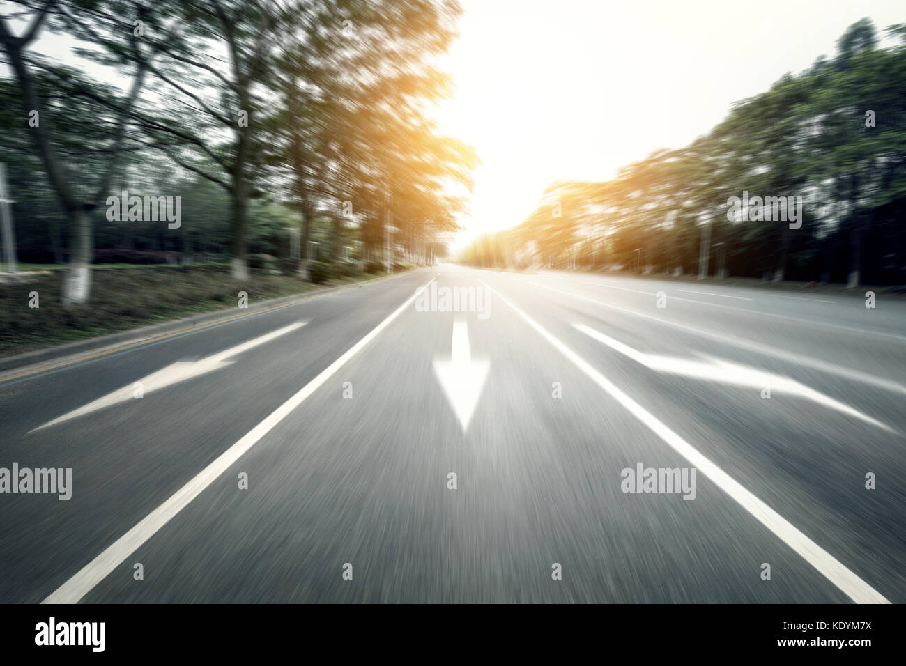 Blurred view high way Stock Photo - Alamy