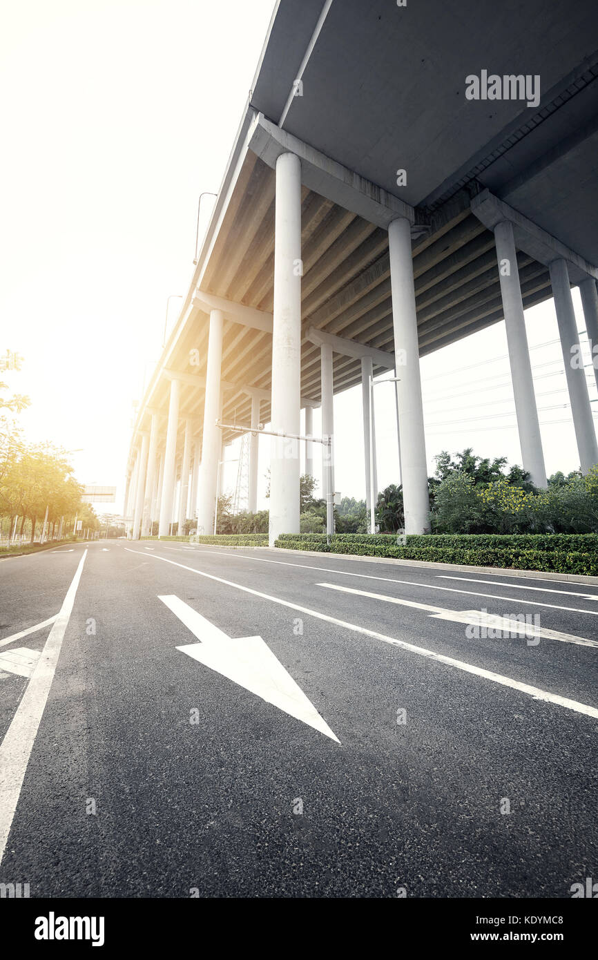 highway under the bridge Stock Photo - Alamy