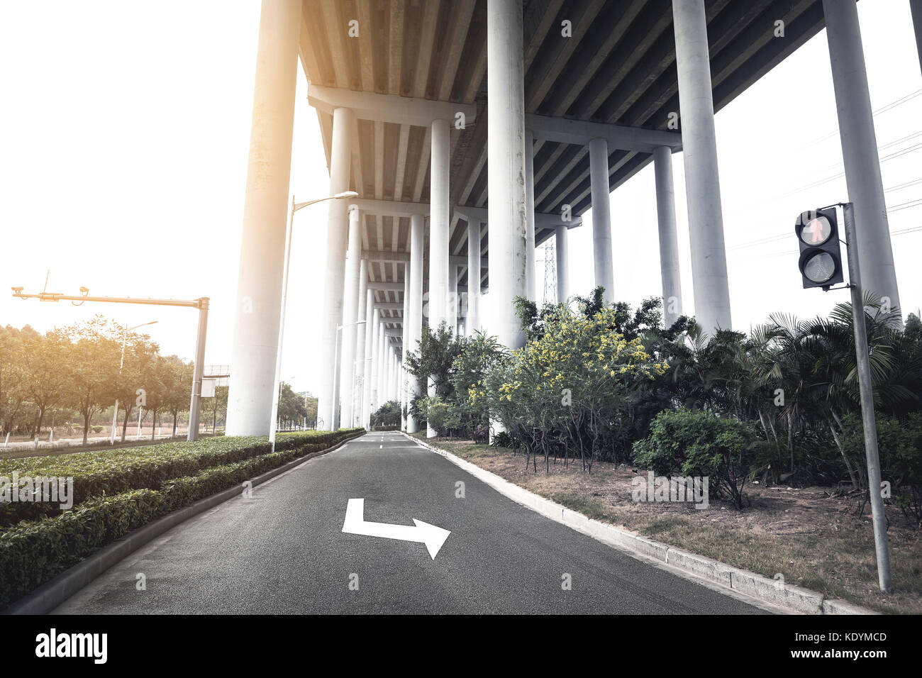 highway under the bridge Stock Photo - Alamy