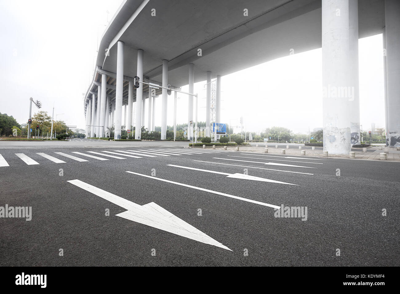 highway under the bridge Stock Photo - Alamy