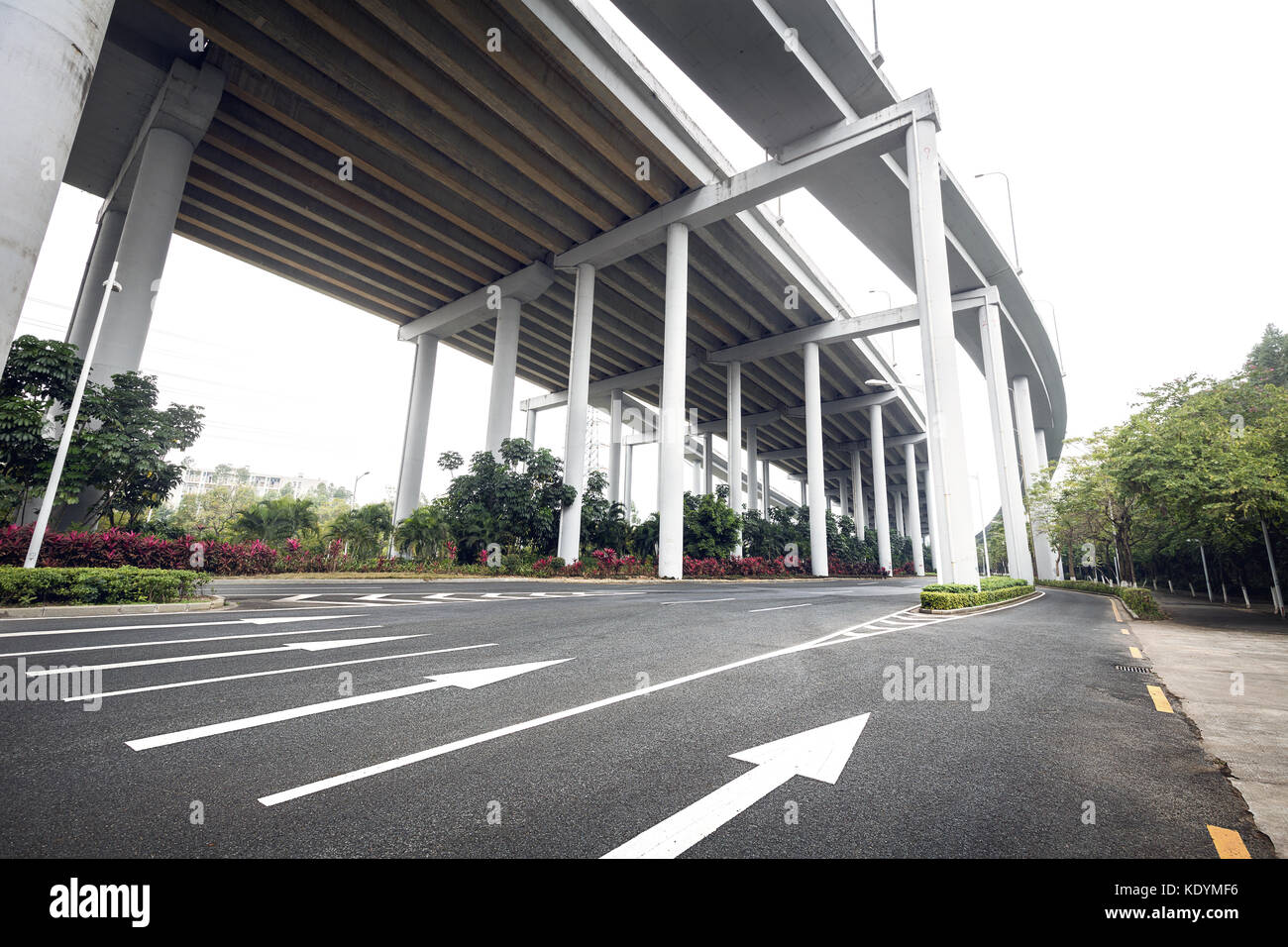 highway under the bridge Stock Photo - Alamy