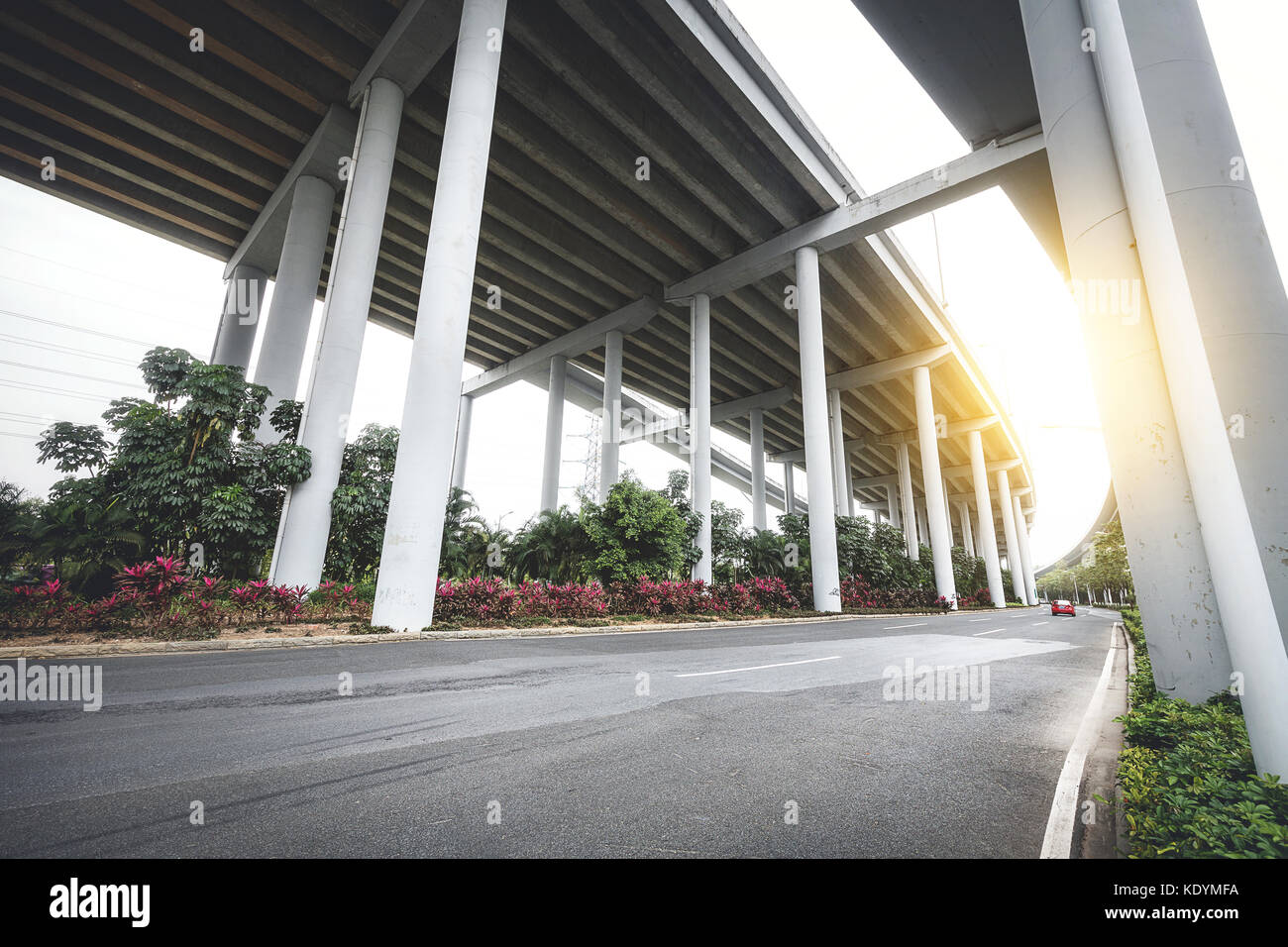 highway under the bridge Stock Photo - Alamy