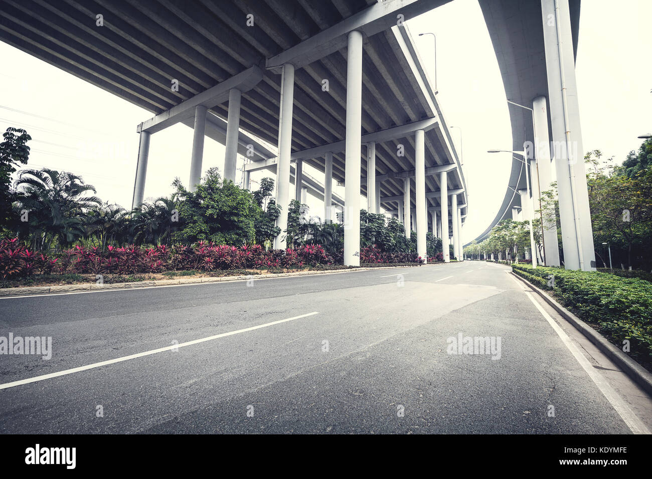 highway under the bridge Stock Photo - Alamy