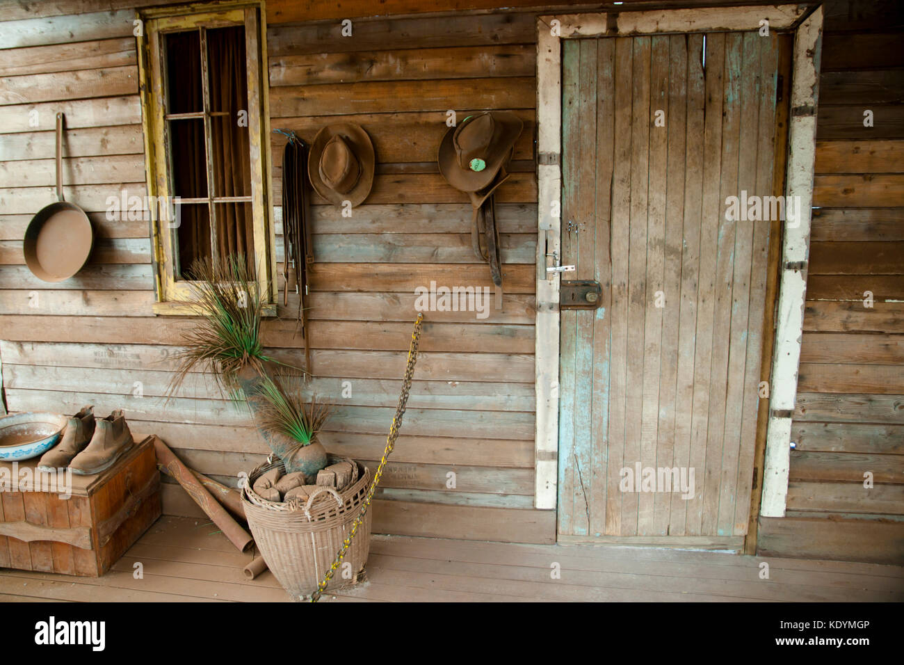 Old west porch hi-res stock photography and images - Alamy