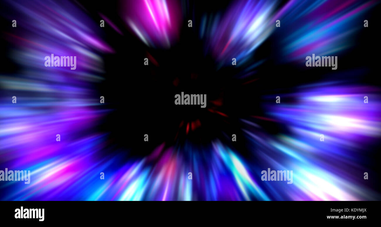 Сolorful abstract radiant flash. Explosion hyper acceleration race for ...