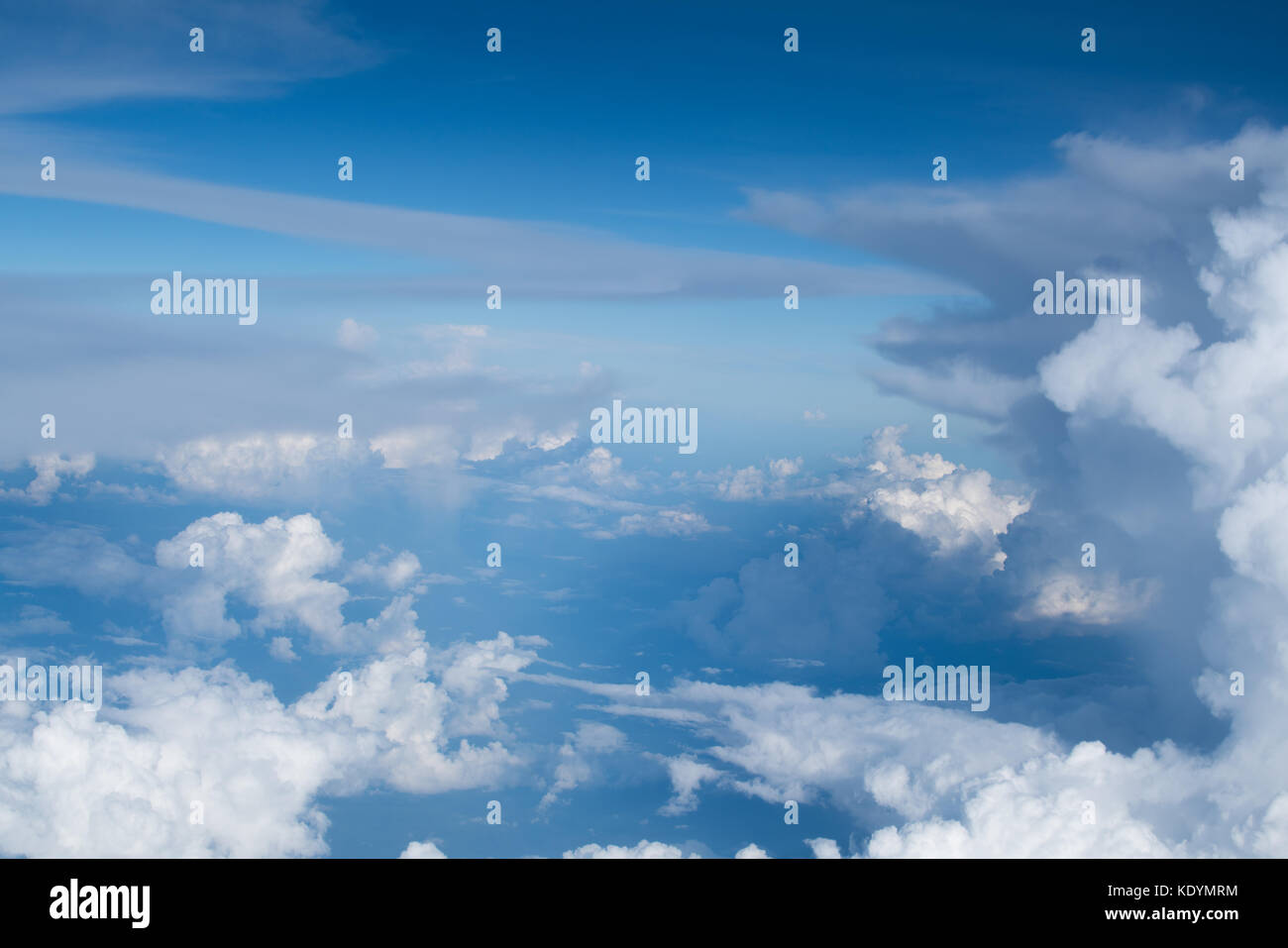 cloud scatter spread on blue sky background Stock Photo - Alamy