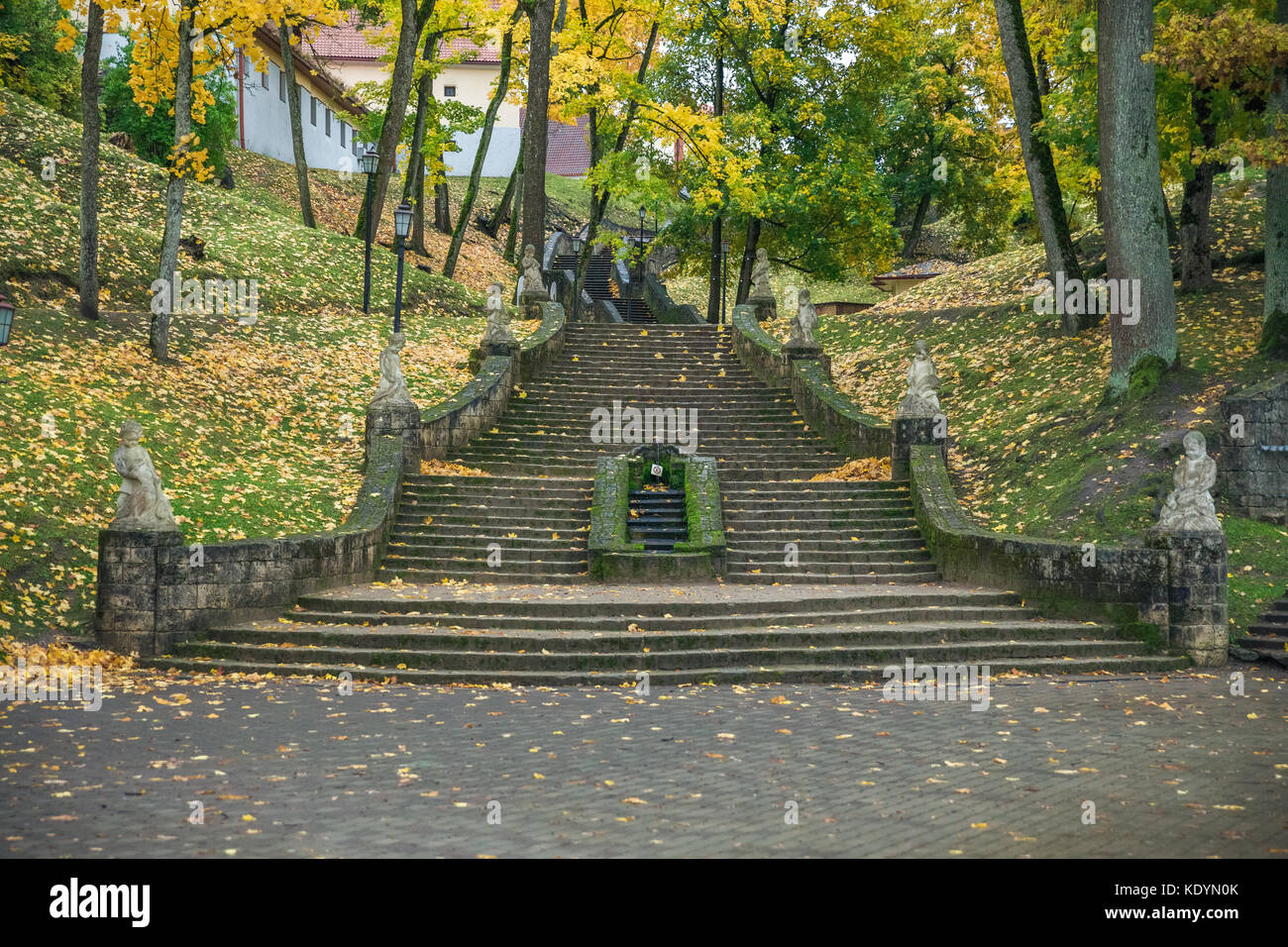 Old town, city, castle park in Cesis, Latvia. 2017 Stock Photo - Alamy