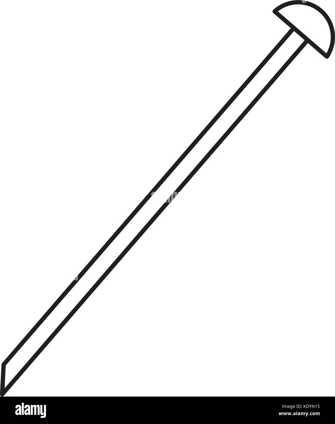 iron nail vector iilustration Stock Vector Image & Art - Alamy