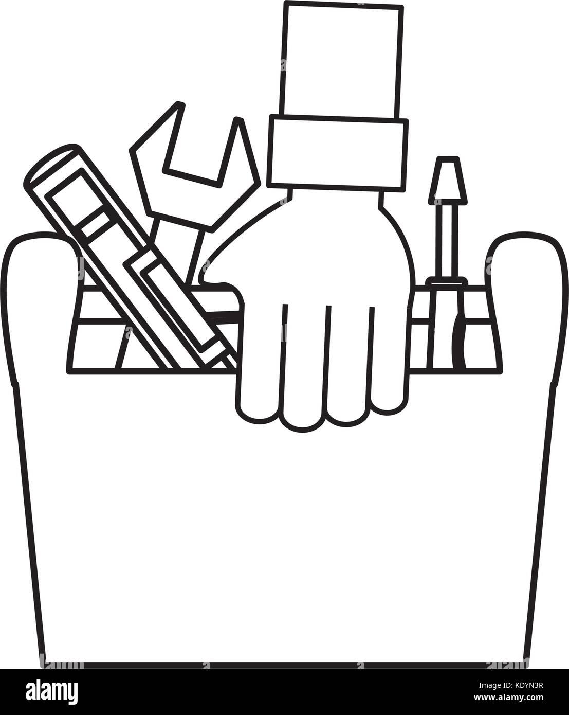 hand tool box vector illustration Stock Vector Image & Art - Alamy