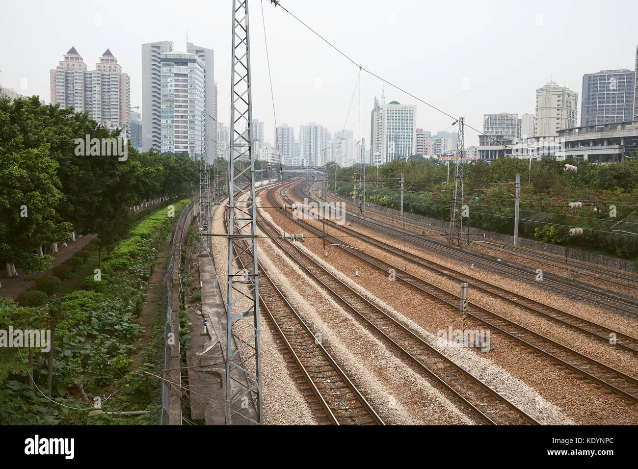 Guangzhou railway track hi-res stock photography and images - Alamy