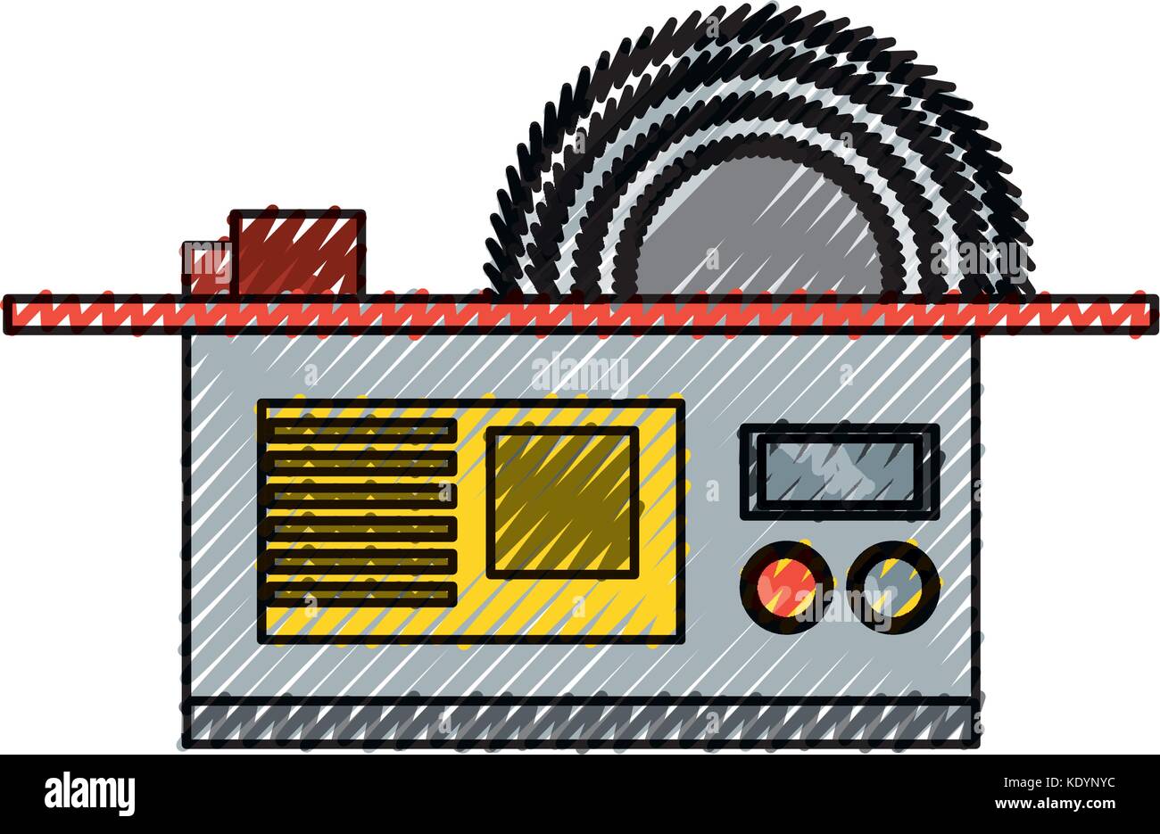 Table saw safety Stock Vector Images - Alamy
