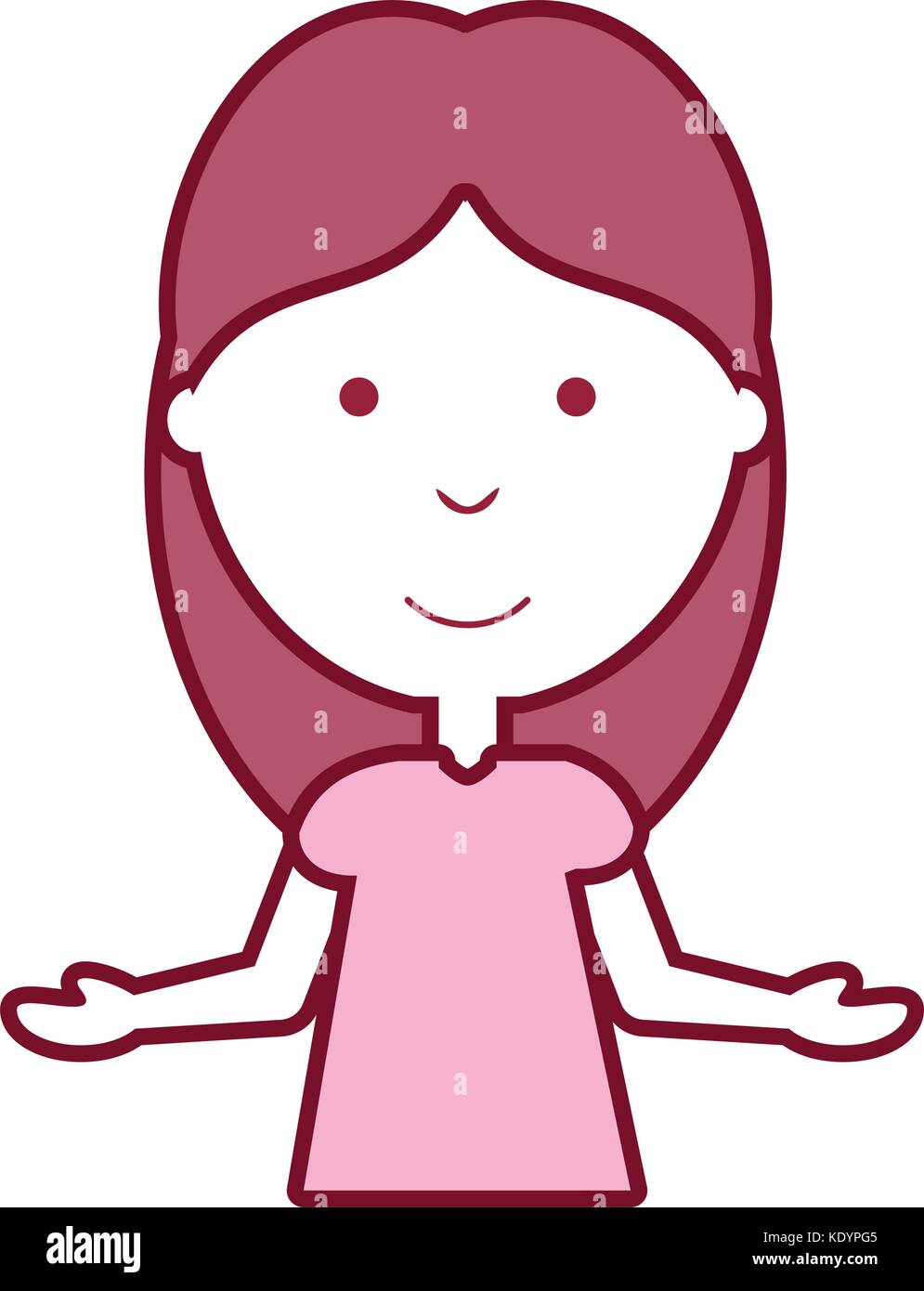cartoon girl icon Stock Vector Image & Art - Alamy