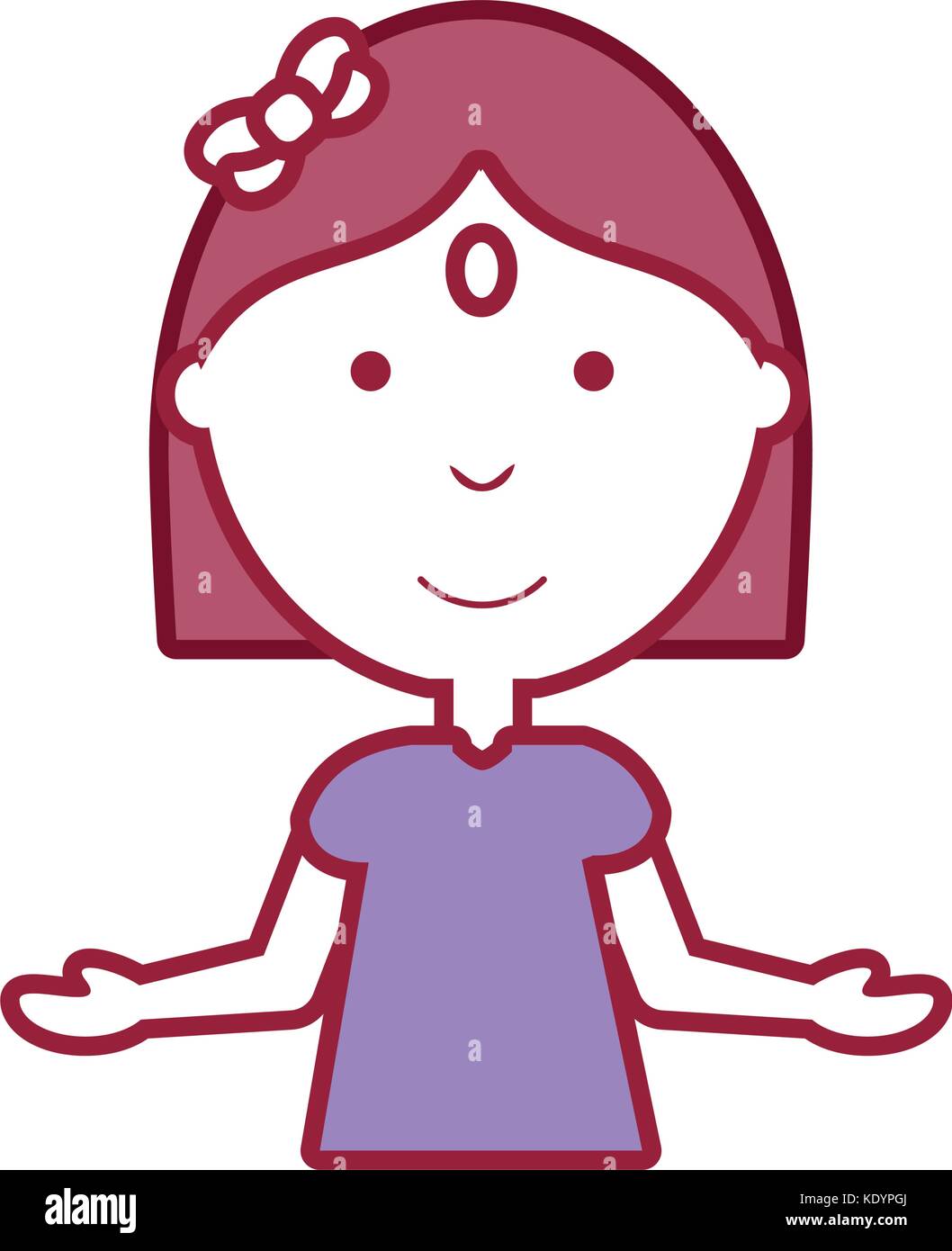 cartoon girl icon Stock Vector Image & Art - Alamy
