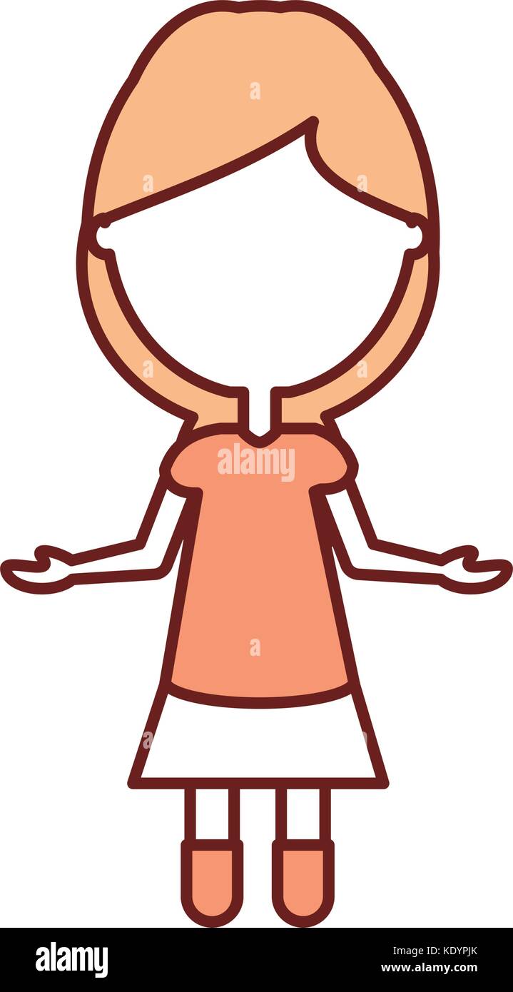 cartoon girl icon Stock Vector Image & Art - Alamy