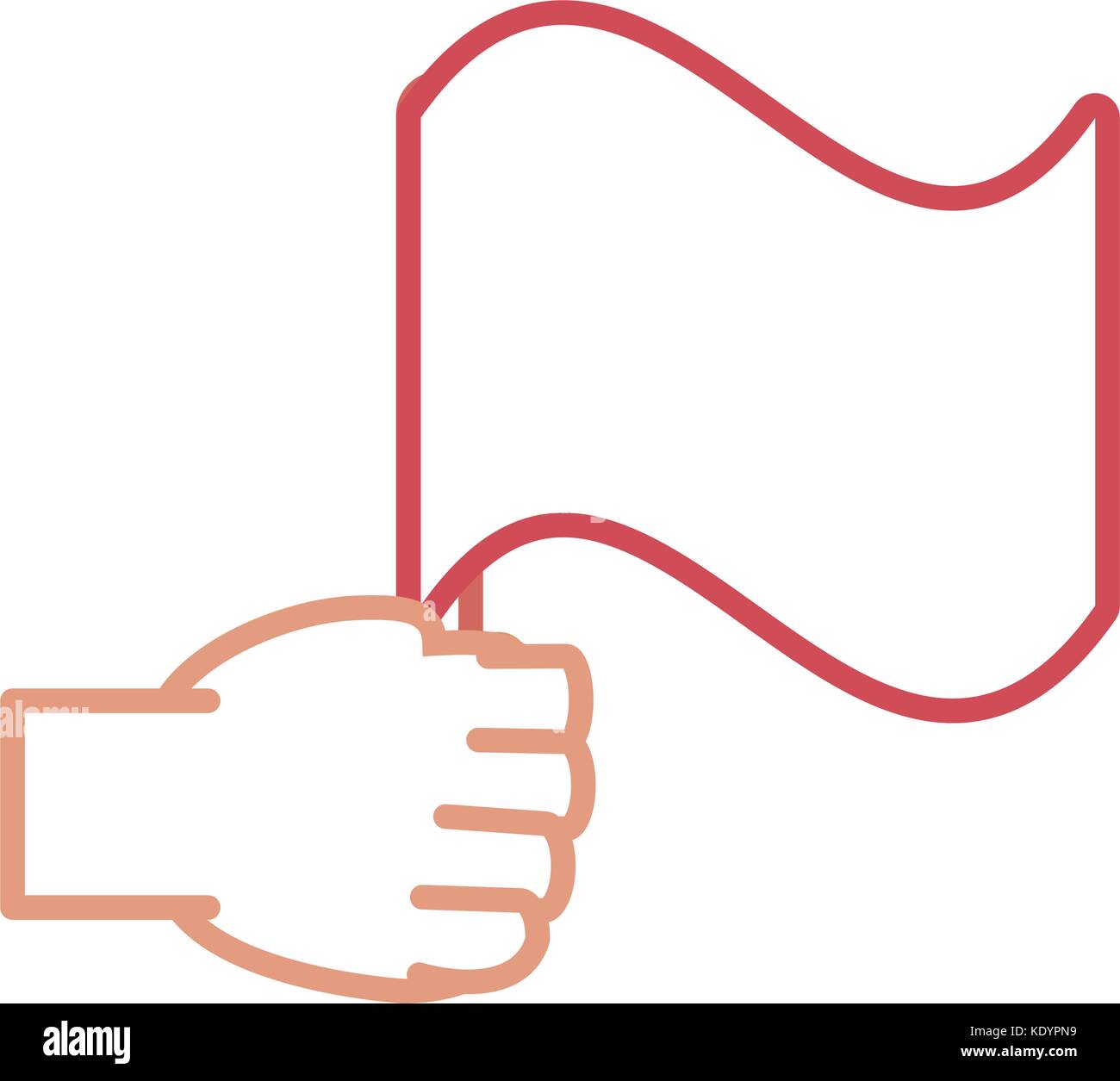 hand holding a flag icon Stock Vector Image & Art - Alamy