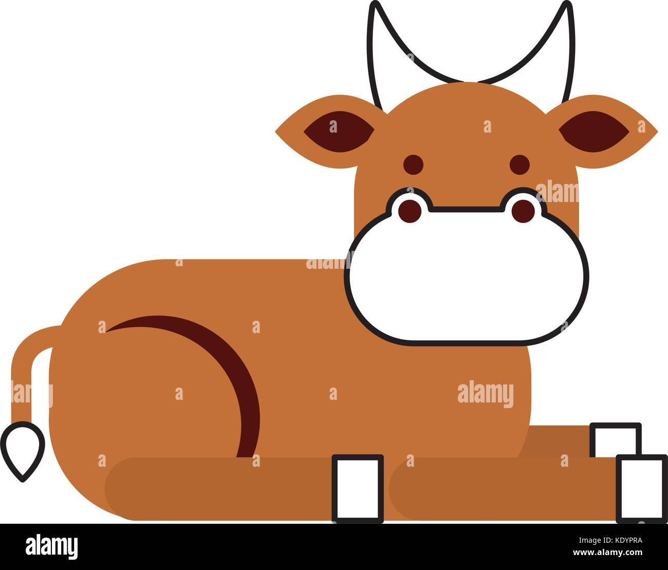 Cute ox manger character hi-res stock photography and images - Alamy
