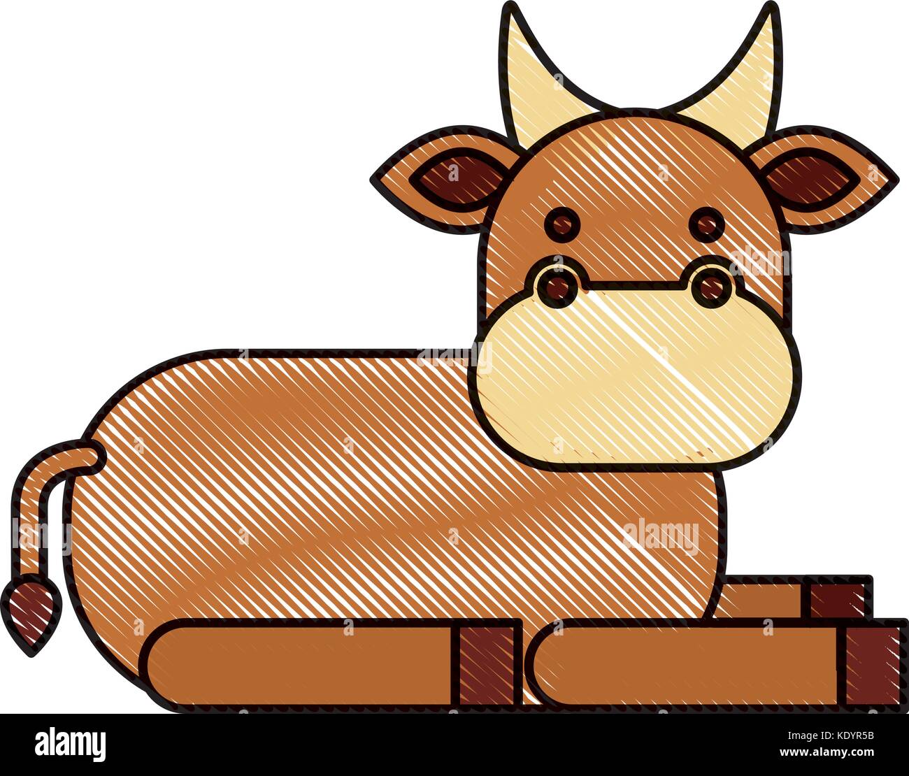 Cute ox manger character hi-res stock photography and images - Alamy