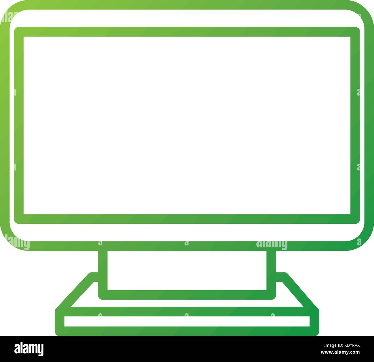 computer monitor device wireless technology icon Stock Vector Image ...
