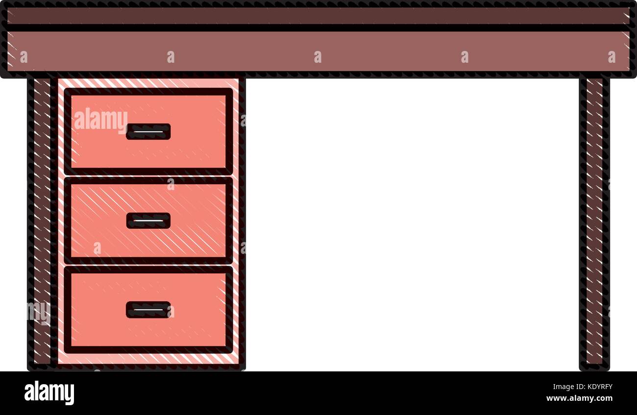 Empty desk drawer Stock Vector Images - Alamy