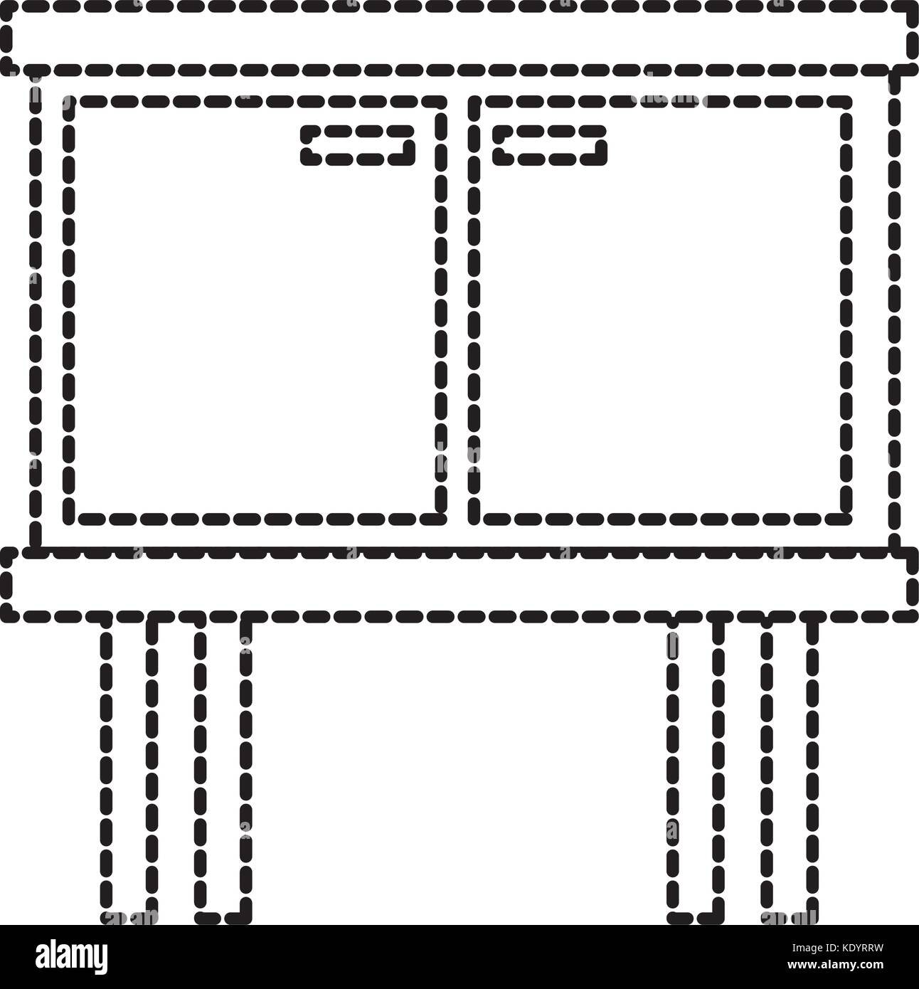 table drawer furniture interior decoration design element Stock Vector ...