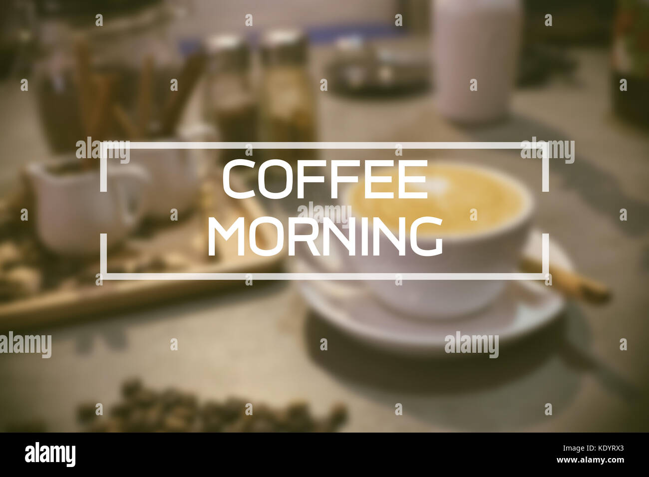 Coffee morning concept,Coffee background for a banner web size Stock ...