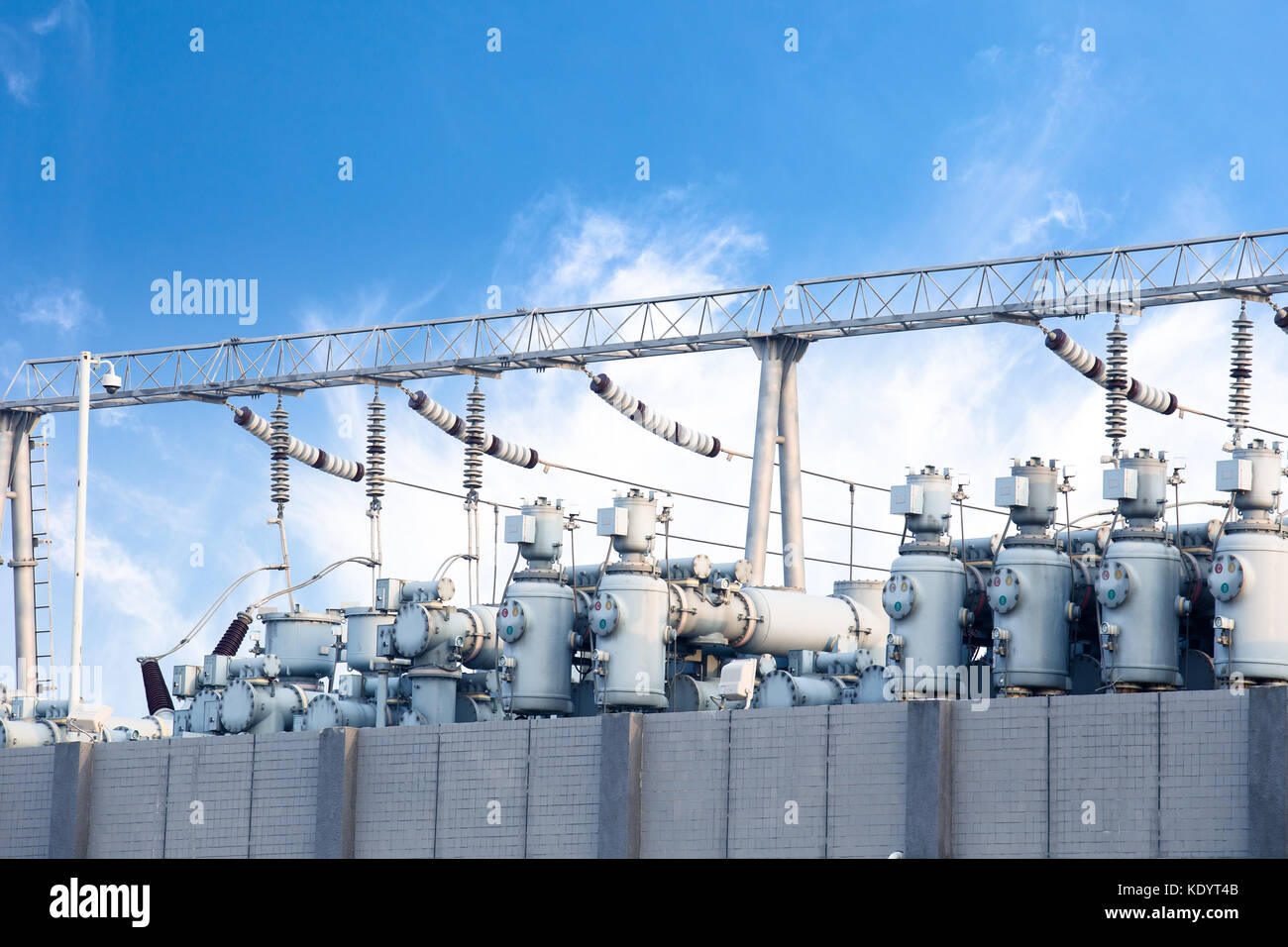 High voltage power transformer substation Stock Photo - Alamy