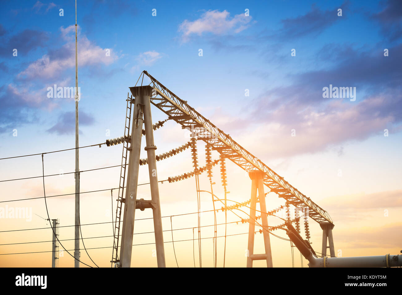 Transformer Station At Sunrise High Resolution Stock Photography and ...