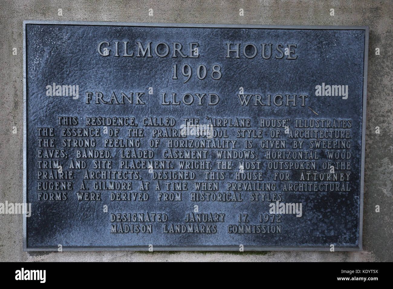 Gilmore house also known as the airplane house designed by Frank lloyd ...