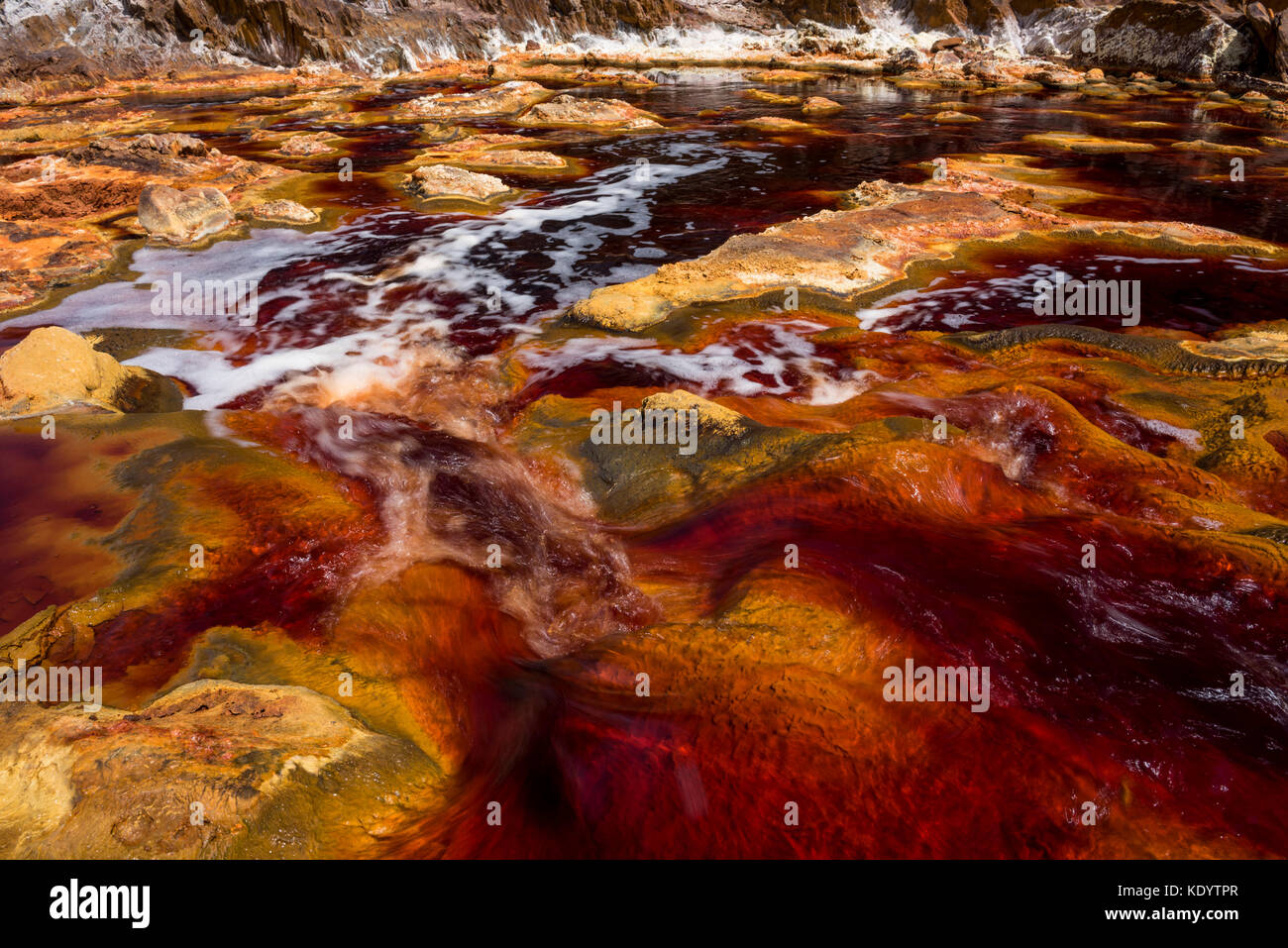 Rio Tinto, the river has been mined since centuries for copper, silver ...