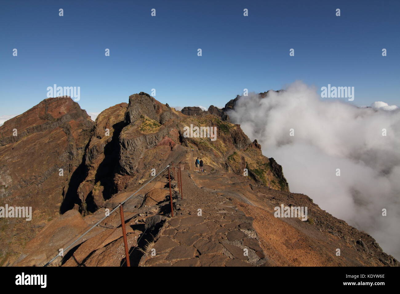 Madeira mountain path peak hi-res stock photography and images - Alamy