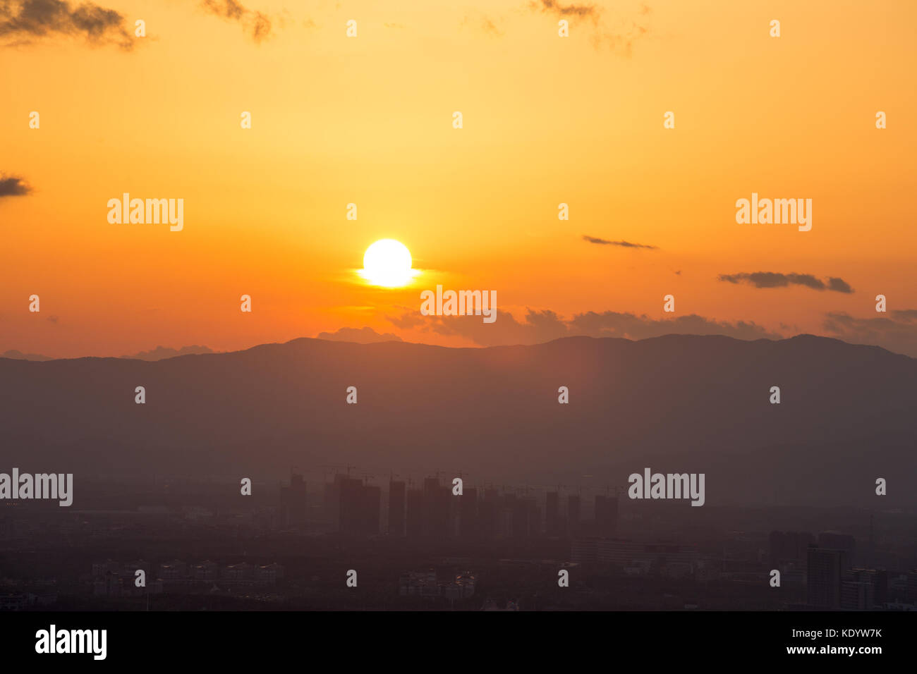Sunset sky stratosphere background, pictured from plane Stock Photo - Alamy