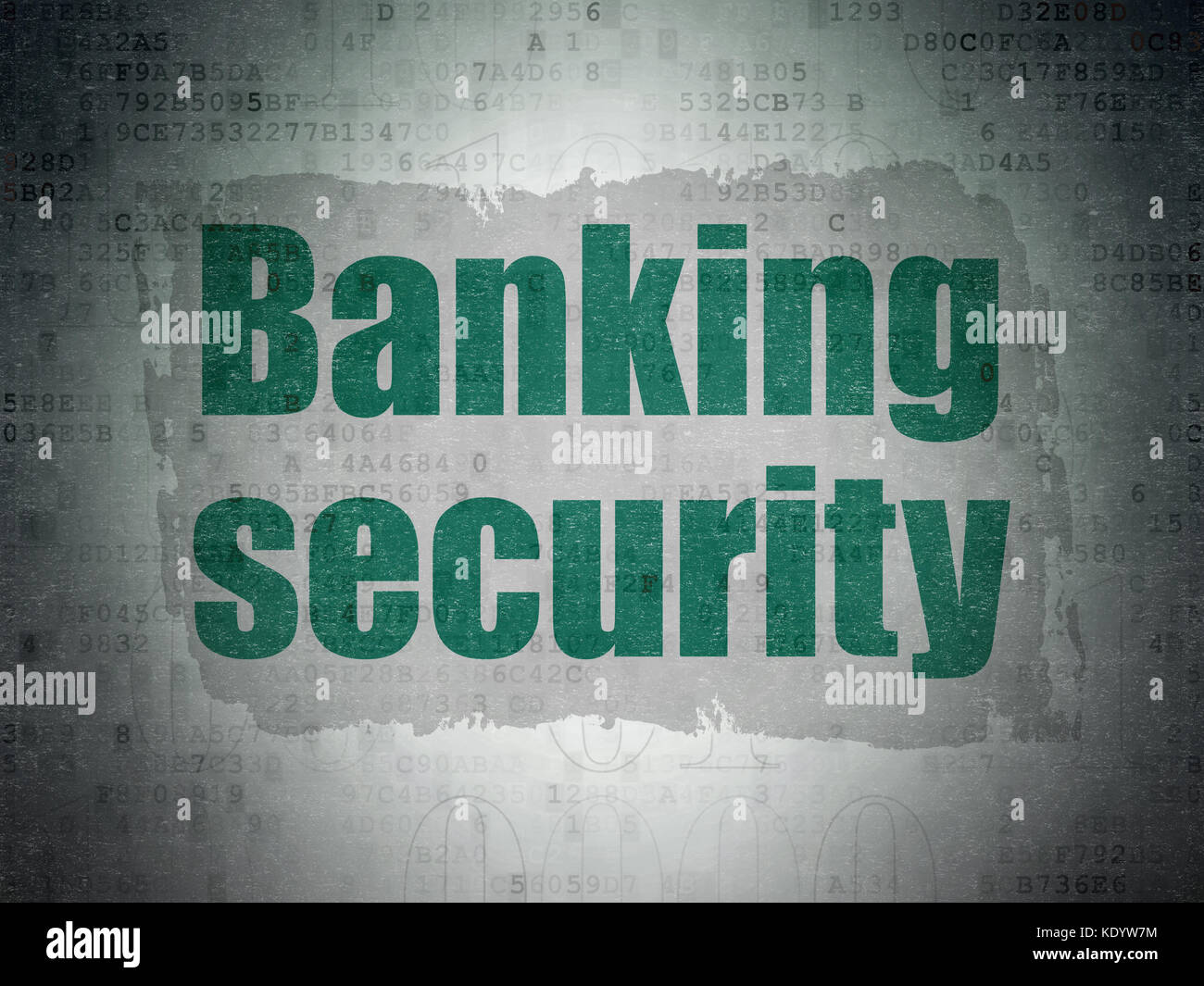 Security concept: Banking Security on Digital Data Paper background ...