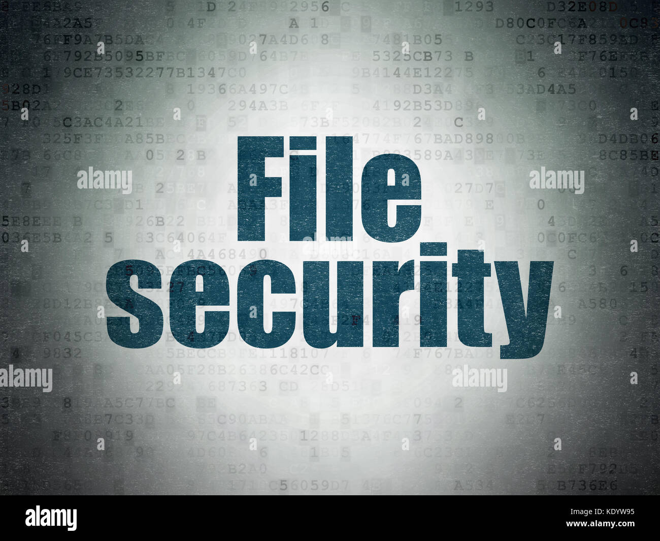 Protection concept: File Security on Digital Data Paper background ...