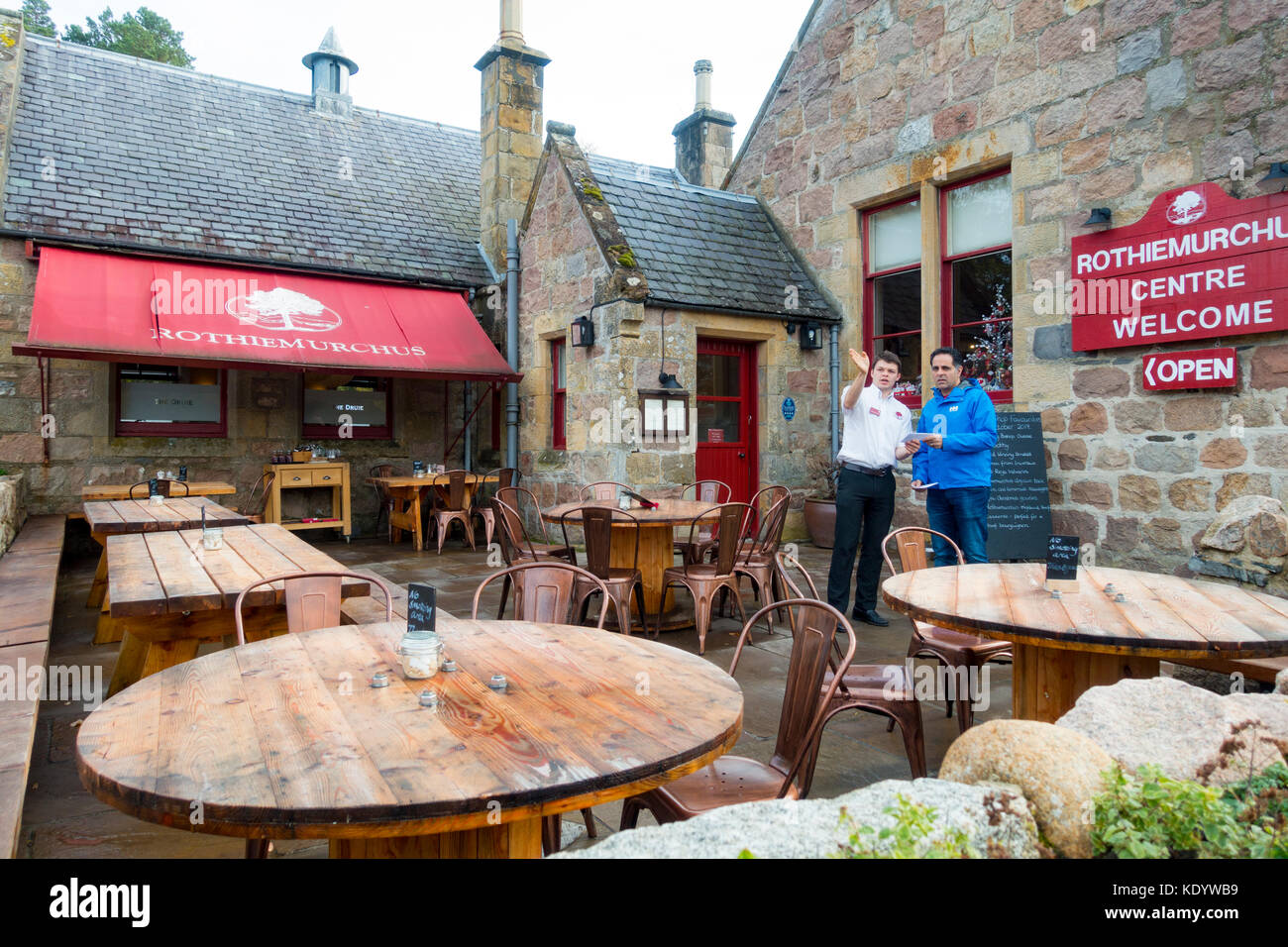 Rothiemurchus Centre and seating area for cafe restaurant and shop at ...