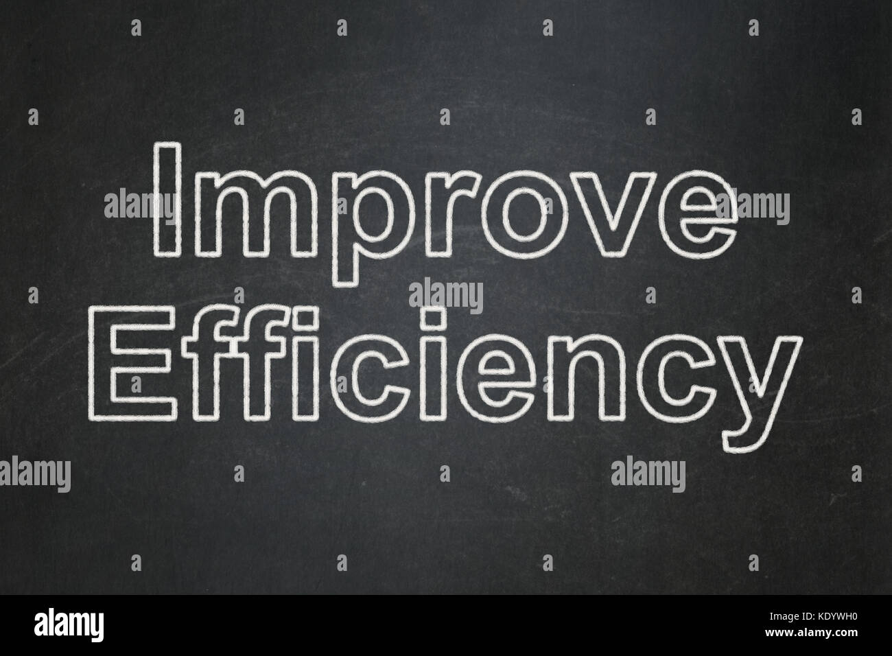 Finance concept: Improve Efficiency on chalkboard background Stock ...